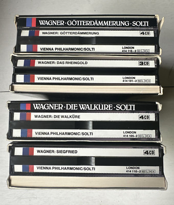 Wagner DER RING DES NIBELUNGEN Solti 15-Disc CD Box Set + 4 Booklets ...