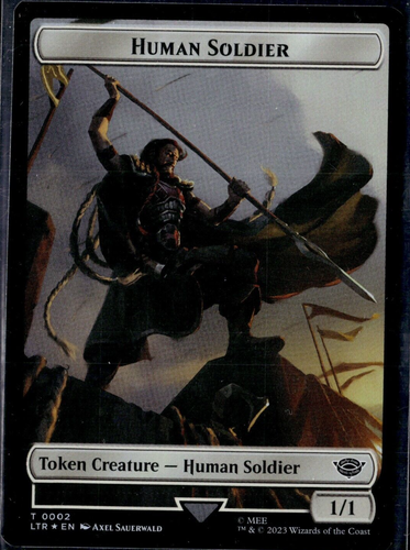 Human Soldier/Food Token In Foil! MTG Magic The Gathering | eBay