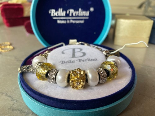 Bella Perlina Never Worn Bracelet Jewelry Cruise Ship Crystals Yellow ...