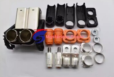 1Pcs New For Connector metal two core high-voltage plug elbow ...