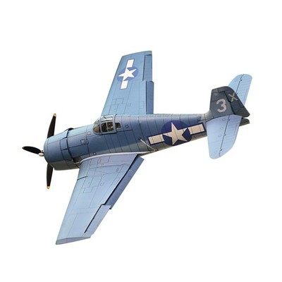 DIY 1:32 Grumman F6F-3 Hellcat Fighter Paper Model Aviation Collection ...