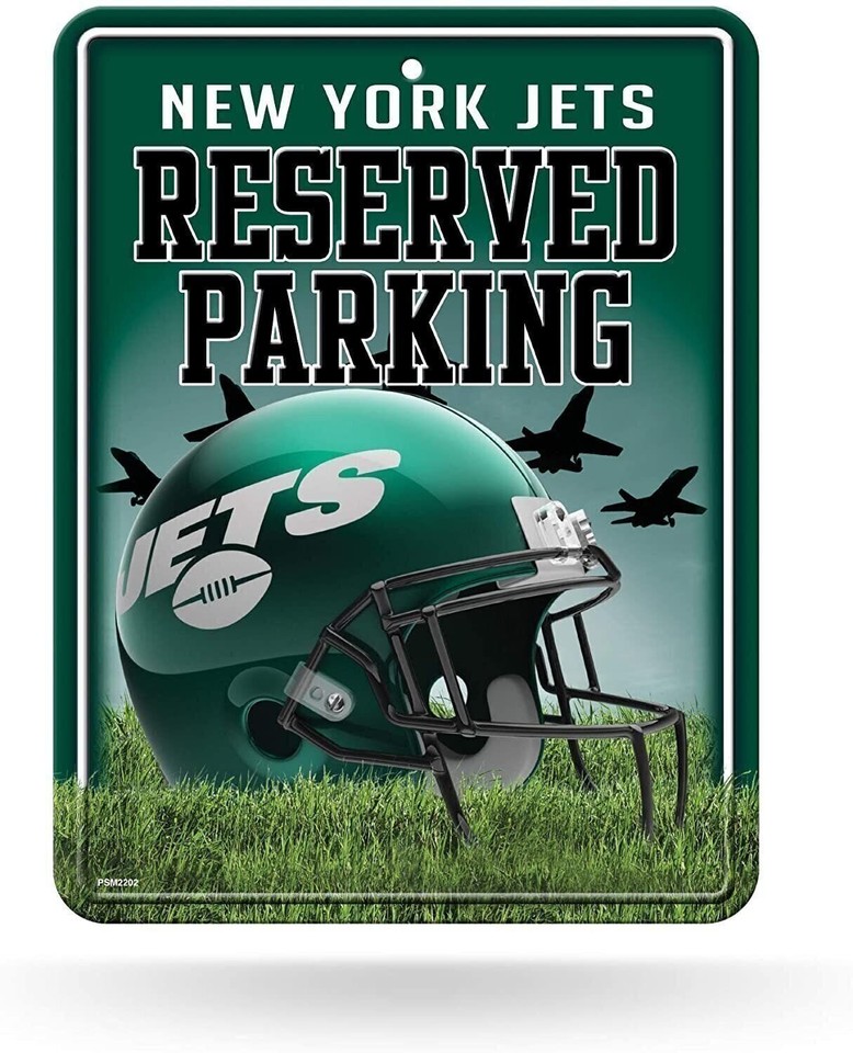 New York Jets Metal Parking Novelty Wall Sign 8.5 x 11 Inch | eBay