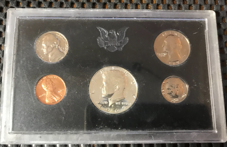 1997 U.S. Mint Silver Proof Set w COA & Box,and 1969 Proof Set No Box ...