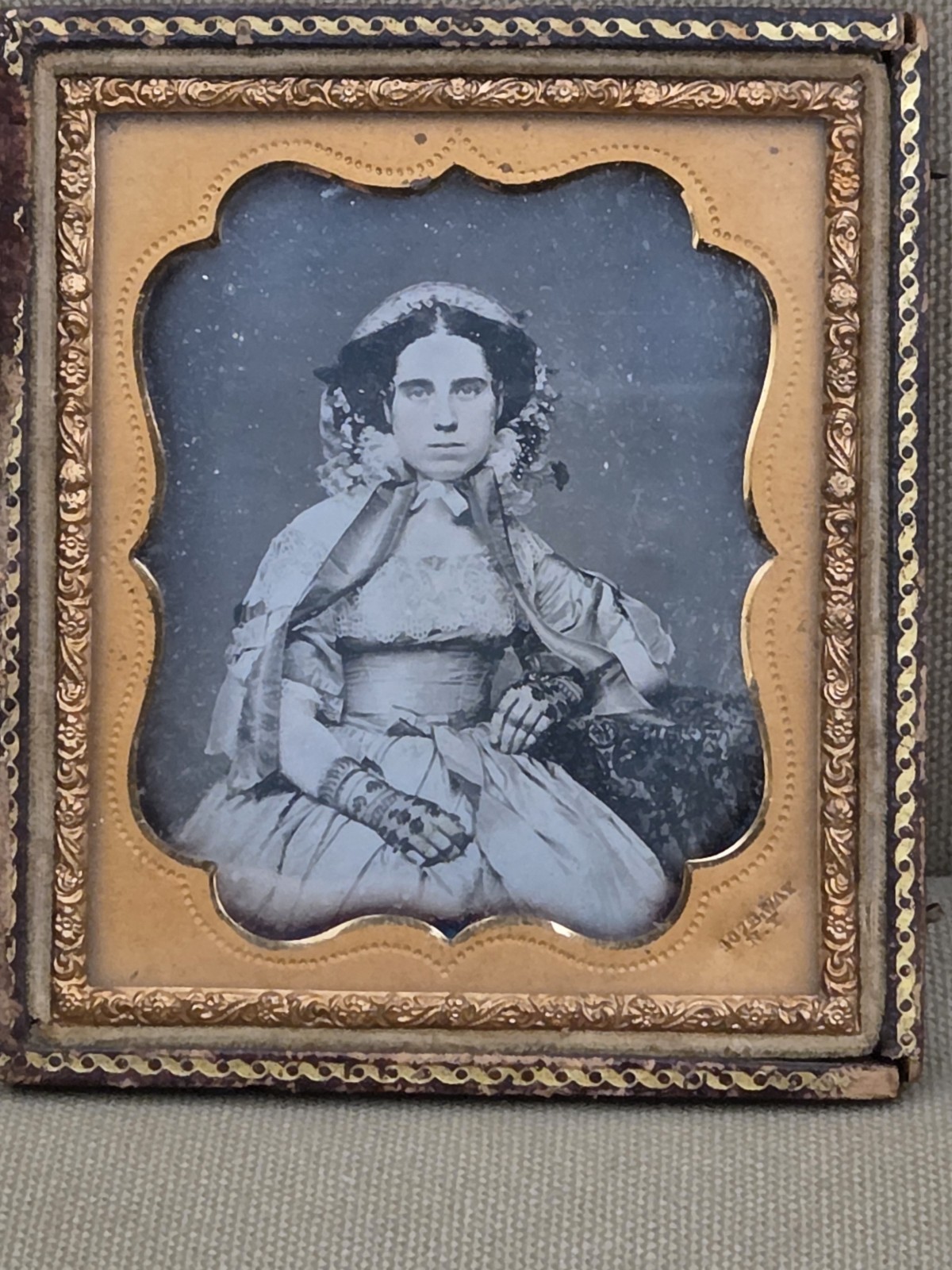 Antique 6-Plate Daguerreotype Photo Portrait of Young Woman c.1850s ...