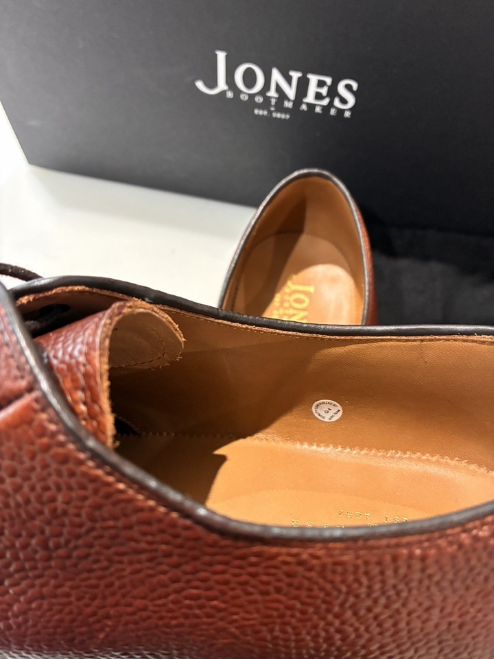 Jones The Bootmaker Tan Grain Derby Shoes Size 11 G Brand New In Box ...