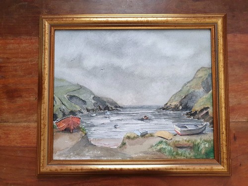 Abercastle Harbour Beach by Derek Sweet. Original watercolour painting ...