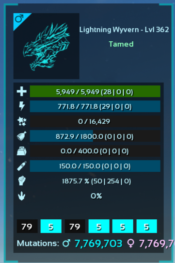 🔥ARK Survival Ascended PvE | PC/XBOX/PS5 | Top Stats Lightning Wyvern 1875M Max | eBay