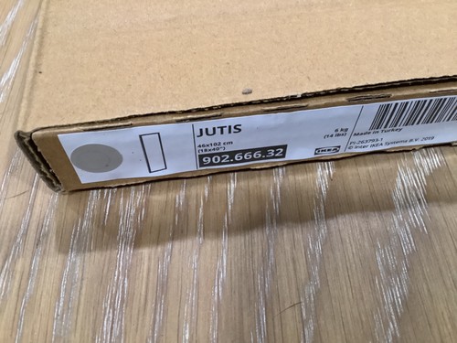 IKEA JUTIS Aluminum Trim White Frosted Glass Door 18X40 902.666.32 New ...