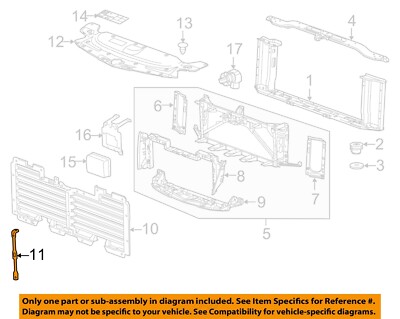 GM OEM 15-20 Escalade ESV Radiator Support-Center Brace 23214993 | eBay