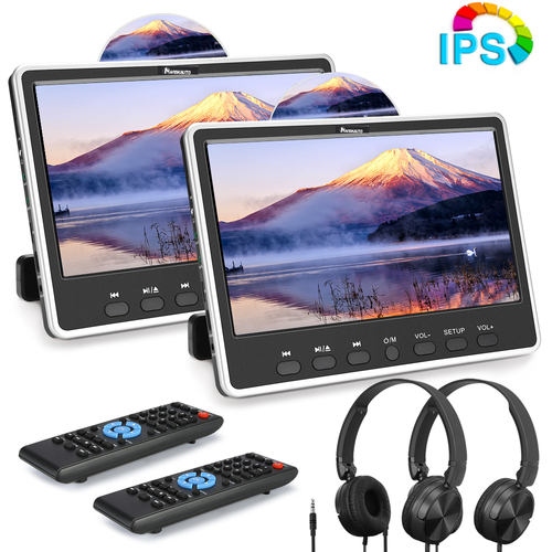 2 x 12" Dual Screen Portable DVD Player Car DVD Player USB/SD/HDMI AV ...