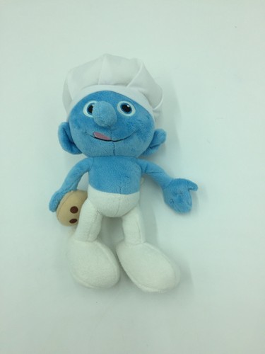 Baker Smurf With Cookie Plush Chef The Smurfs Stuffed Animal (9) | eBay