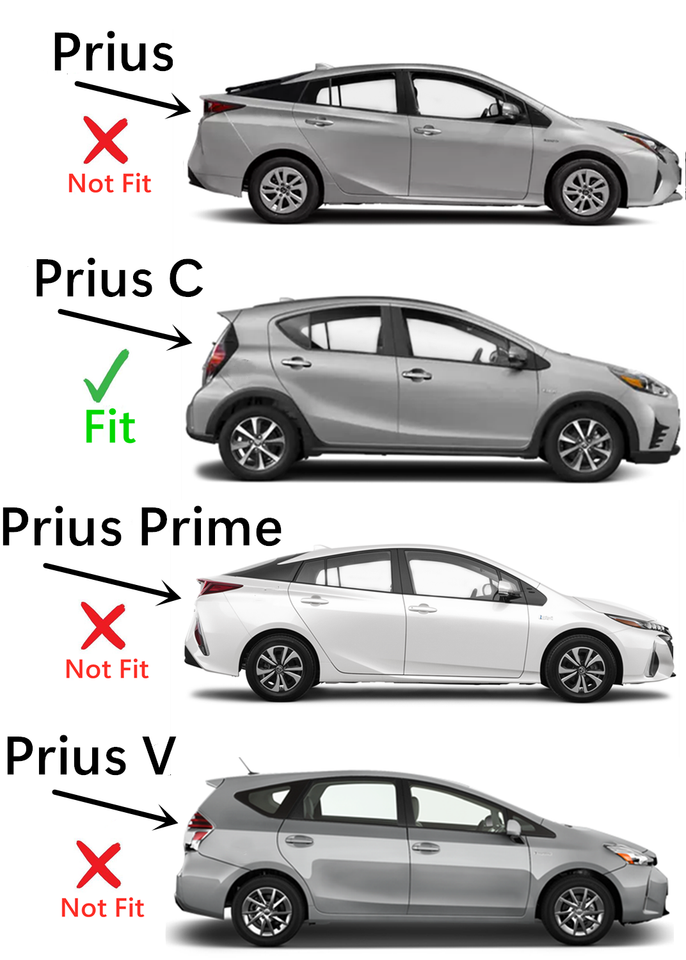Fits 2012-2019 Toyota Prius C Hatchback Rear Window Back Glass Heated ...