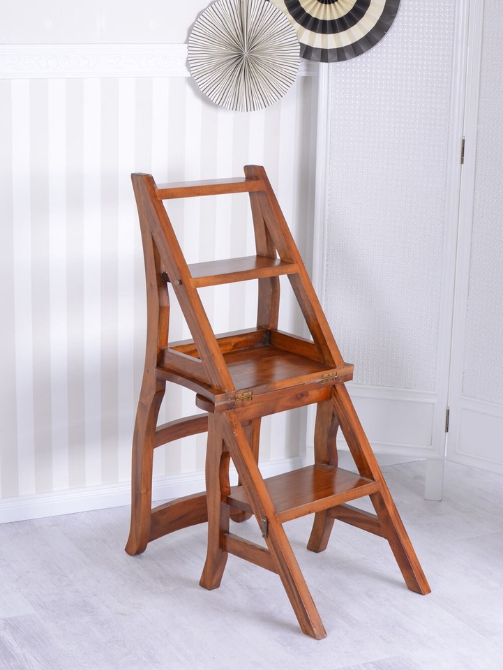 Library Chair Step Chair Ladder Chair Step High Chair Step Stool | eBay