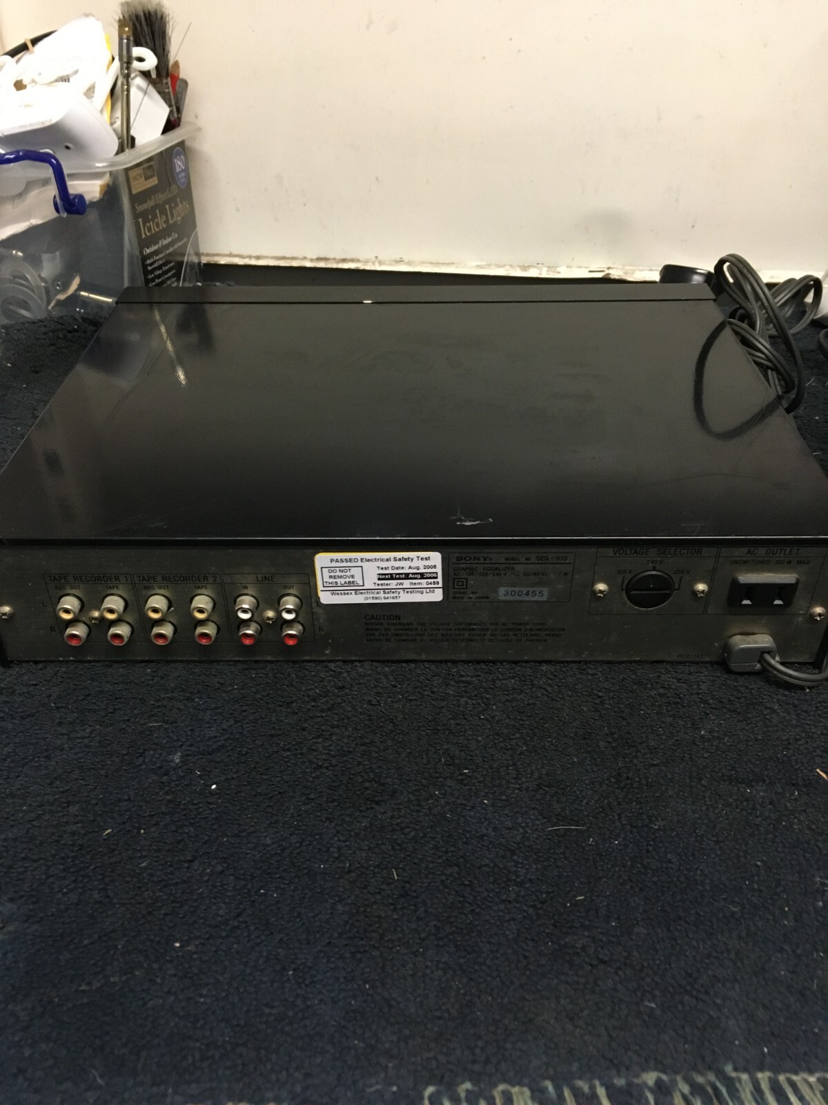 Sony SEQ-910 Spectrum Analyzer Graphic Equalizer. Stereo HI-FI ...