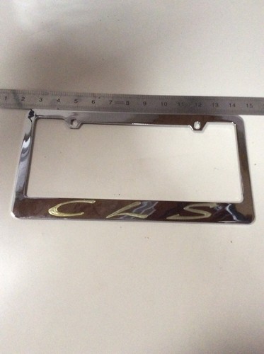 CLS Mercedes-Benz (C/E/CLS-Class) Solid Brass chromed license plate ...
