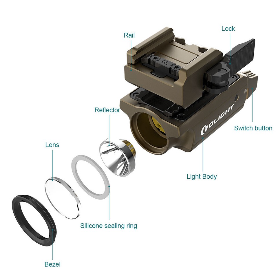 OLIGHT PL-MINI 2 Valkyrie 600 Lumens LED Rechargeable Tactical Light ...