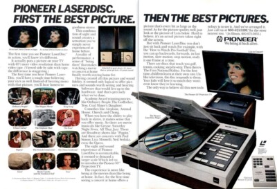 1981 Pioneer Laserdisc Player Projection TV Liza Manelli 2pg Vintage ...