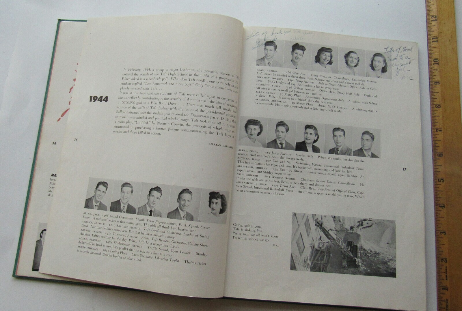 William Howard Taft High School Senior Yearbook c1948 Lot Bronx New ...