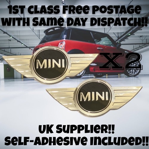 Mini Badge Cooper X2 Logo Bonnet Chrome Hood Metal Sticker Emblem ...