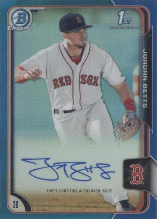 2015 Bowman - Chrome Prospects Autographs Jordan Betts #BCAP-JBE Blue ...