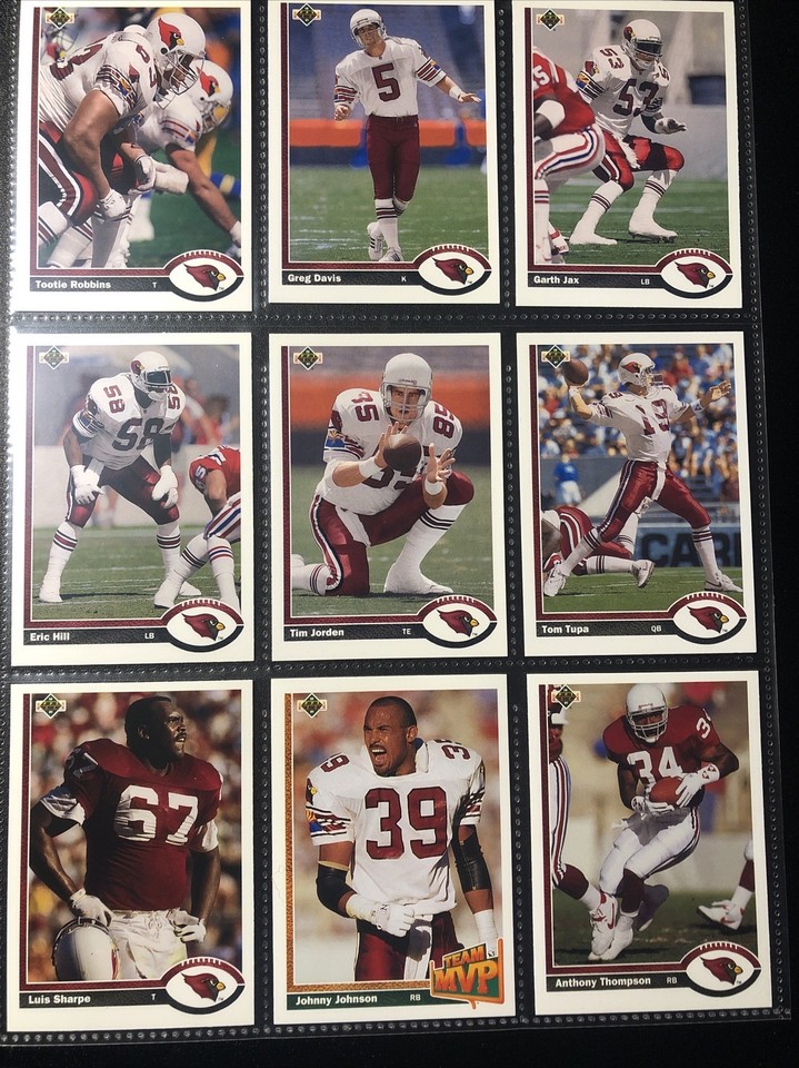(Lot of 26) Arizona Cardinals NFL Trading Cards (1991 Upper Deck) | eBay