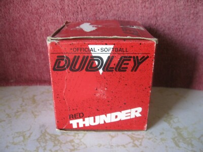 VINTAGE DUDLEY RED THUNDER SOFTBALL IN ORIGINAL BOX | eBay
