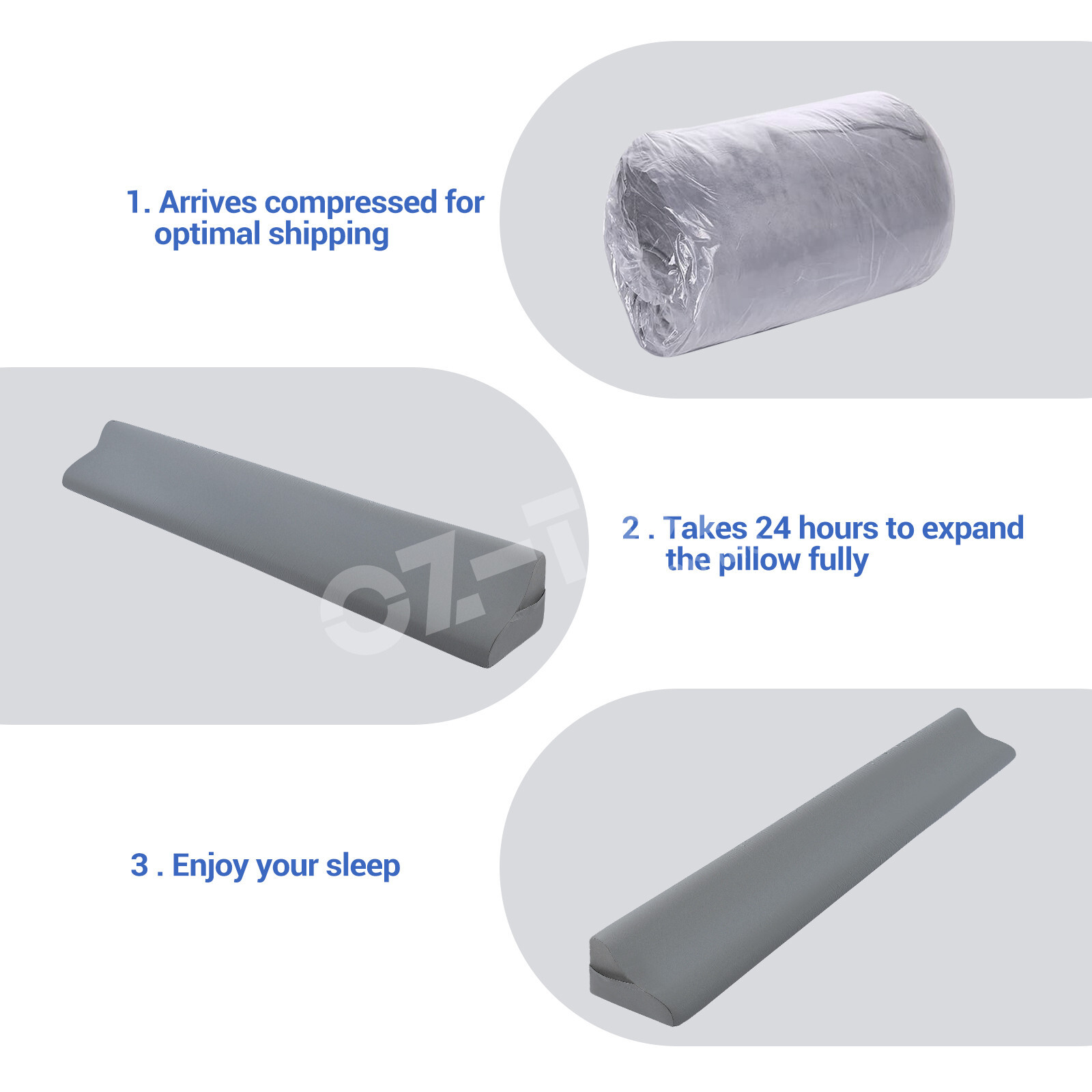 Wedge Pillow Bed Gap Filler Back Neck Headboard Cushion Lumbar Body ...