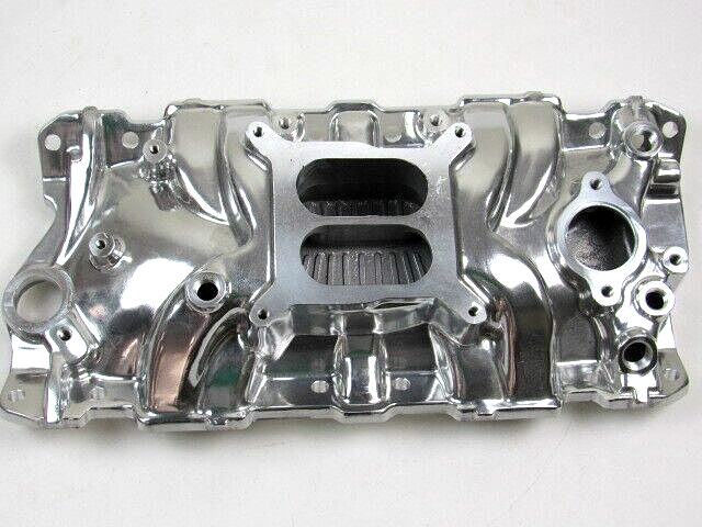 1955-1986 SBC Chevy 350 Dual Plane Alum. Intake Manifold Polished ...