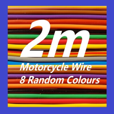 Loom Repair - Motorcycle Wire - 8 Random Solid Colours x 2m Lengths ...