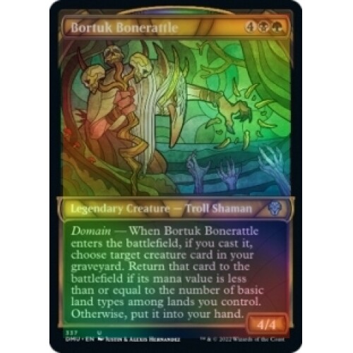 FOIL BORTUK BONERATTLE (SHOWCASE)(TEXTURED FOIL) X4 Dominaria United ...