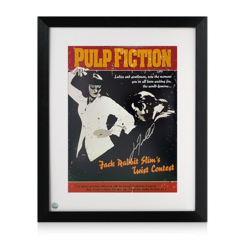 Affiche du film Pulp Fiction signée par John Travolta : Twist. Encadré ...