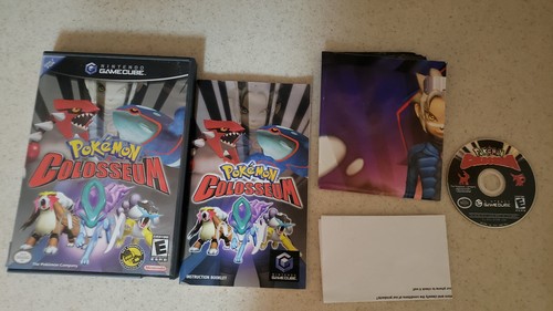 Pokemon Colosseum Nintendo Gamecube Complete W/ Case, Manual, Poster ...
