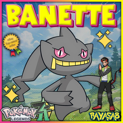 Banette Alpha Pokemon Legends ZA 6IV Best Stats Battle Ready🌟 Mega ...