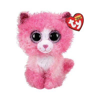 Ty - Peluche - Beanie Boos - Gatto -Reagan - Rosa e Bianco - Orecchie e ...