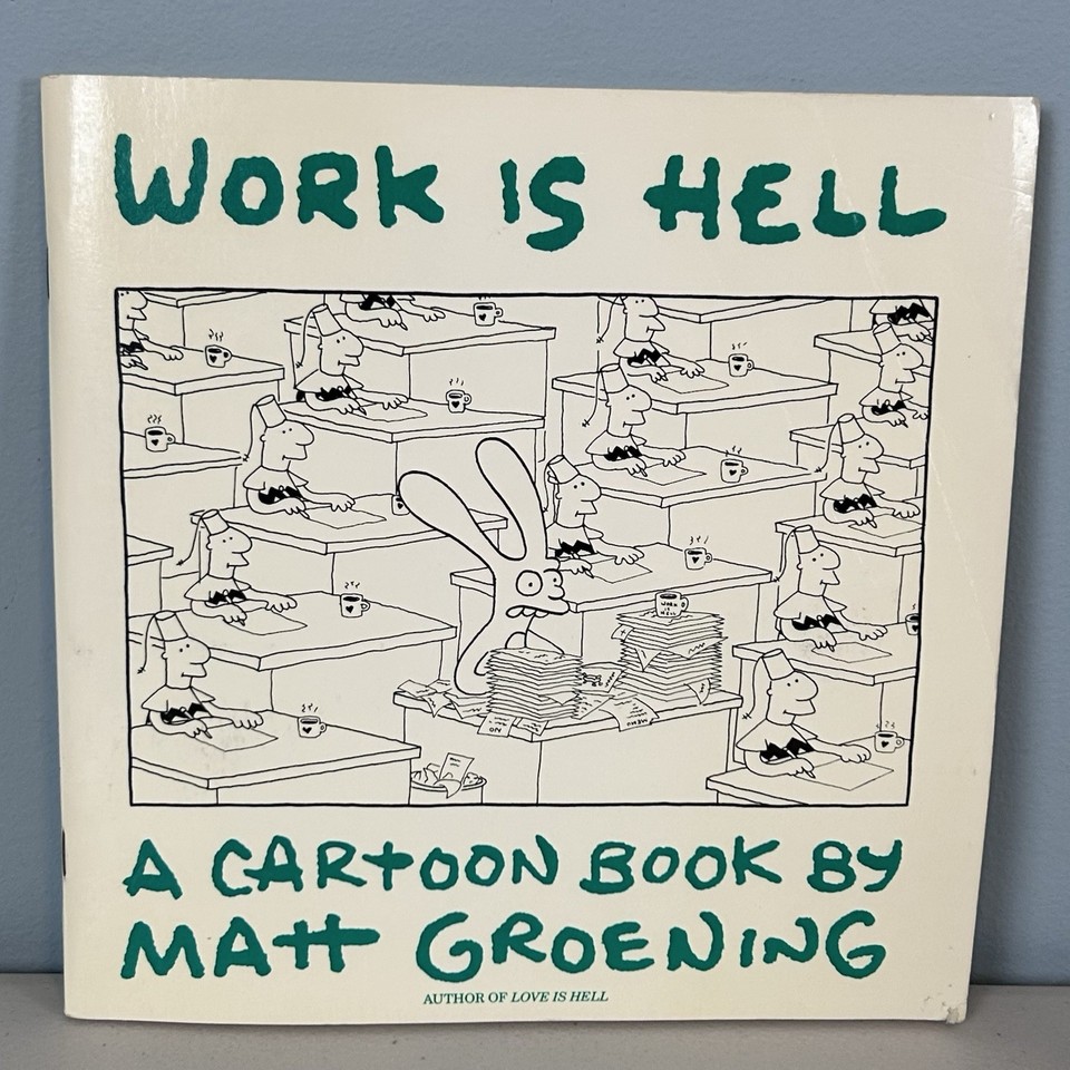 Simpsons Comics Cartoon Book Lot + Matt Groening Work Is Hell | eBay