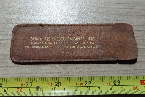 Vtg Cummins Diesel Engines Philadelphia Ashland Pittsburgh Leather ...