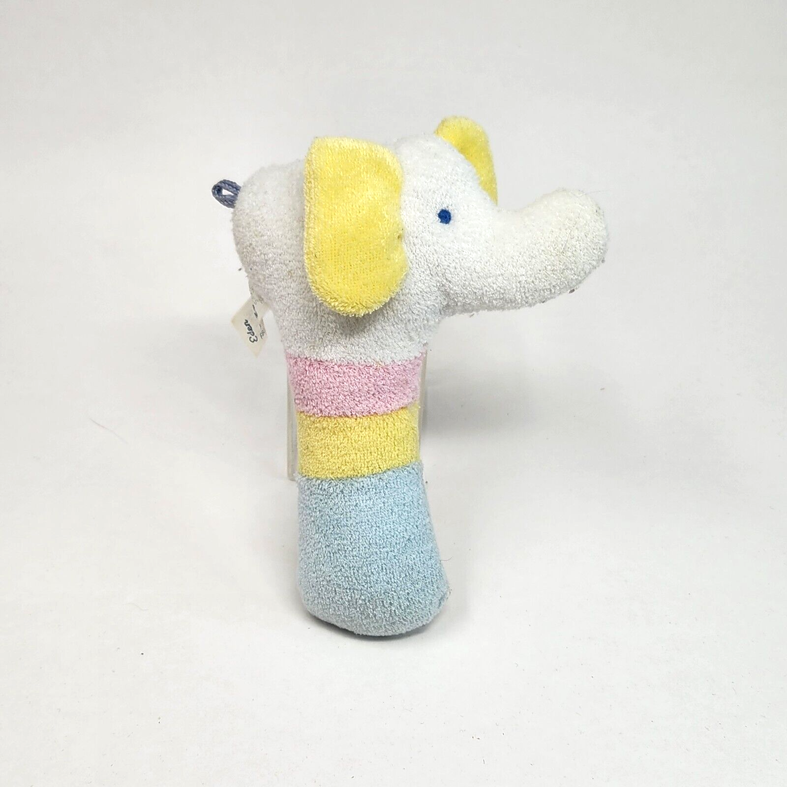 6" VINTAGE EDEN BABY ELEPHANT TERRY CLOTH RATTLE STUFFED ANIMAL PLUSH ...