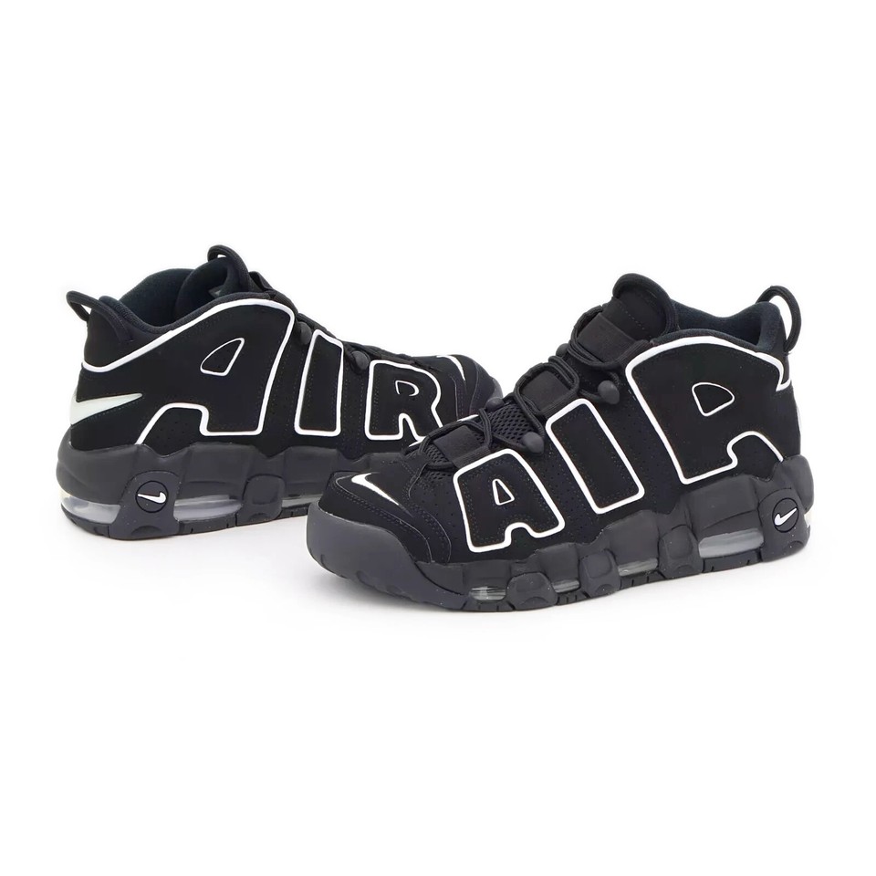 414962-002 Nike Air More Uptempo Black White (Men's) | eBay