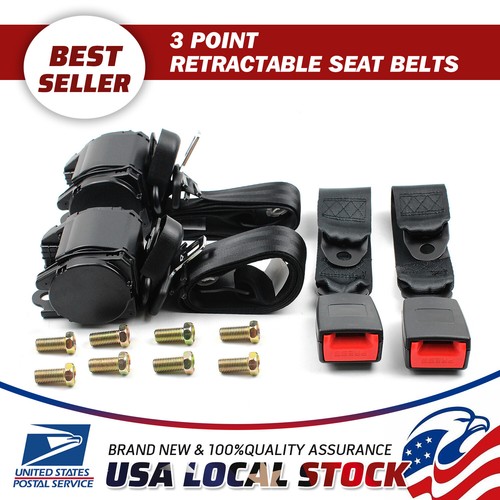 3-Point Retractable Safety Seat Belt Lap Diagonal Belt For Trucks, UTV ...