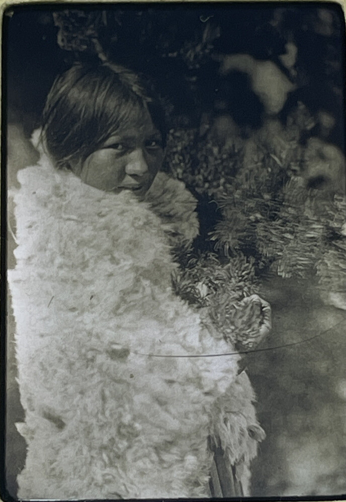 623 Edward Curtis “Cree Girl Rabbit Fur” Native American Photography ...