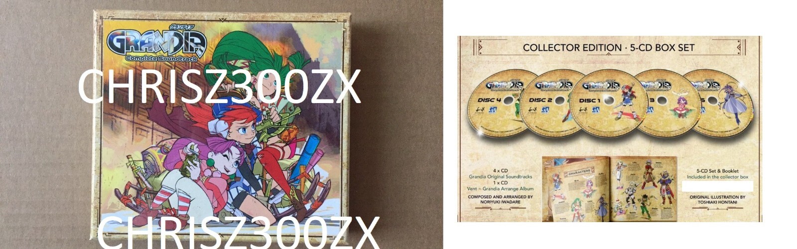 Grandia Original CD Soundtrack Complete Limited Collector's Edition ...