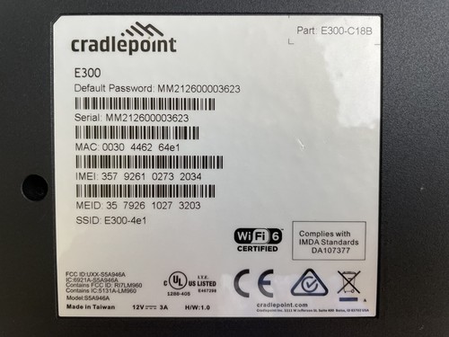 Cradlepoint E300-C18B Series 5G Enterprise Router Bundle | eBay