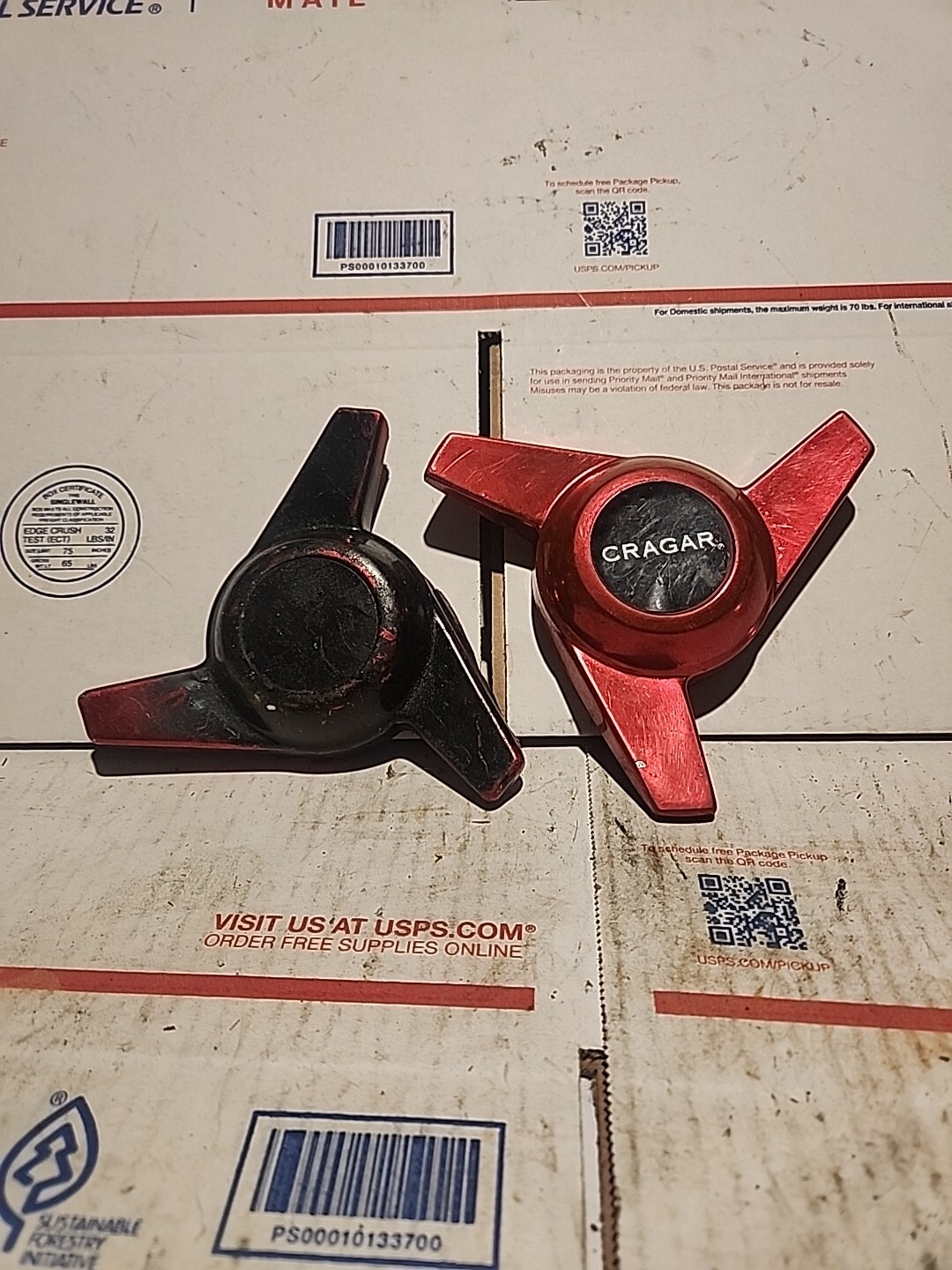 CRAGAR CUSTOM WHEEL 3 BAR SPINNER METAL CENTER CAPS Pair (2) | eBay