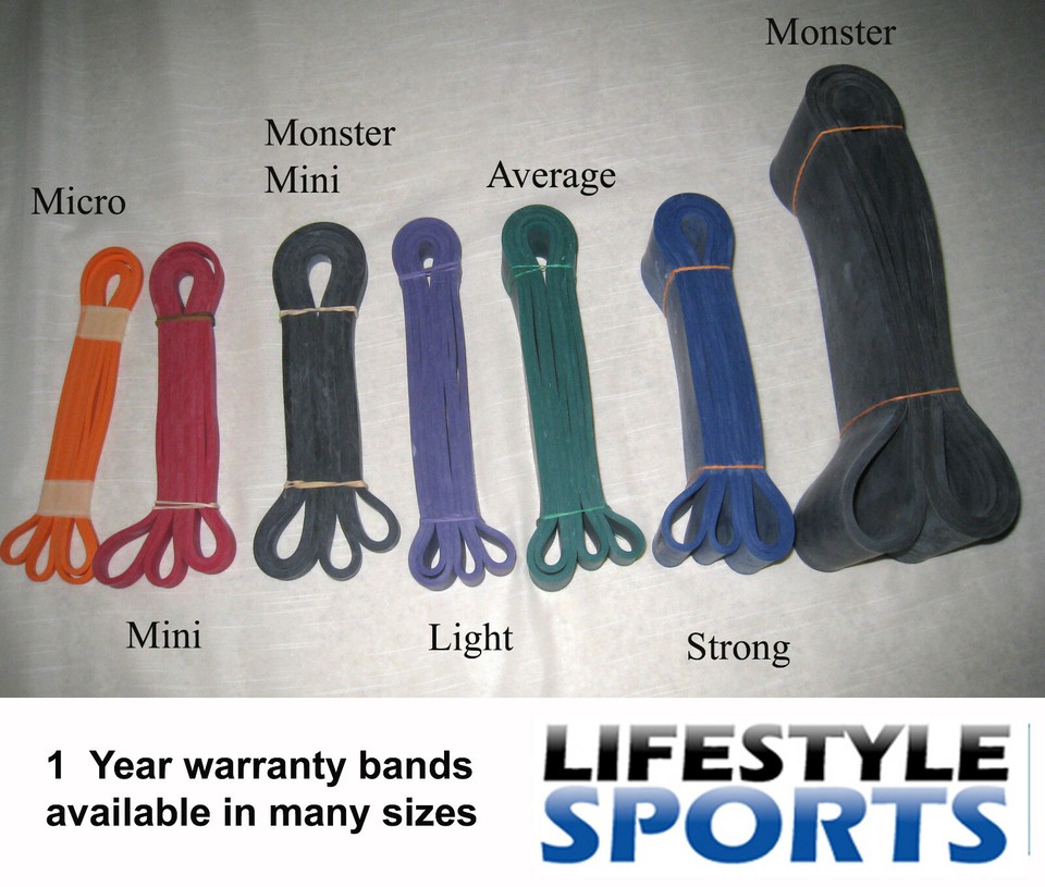 Jump Stretch Flexband Purple Light Band #4 50 pound Pull-Up Power ...