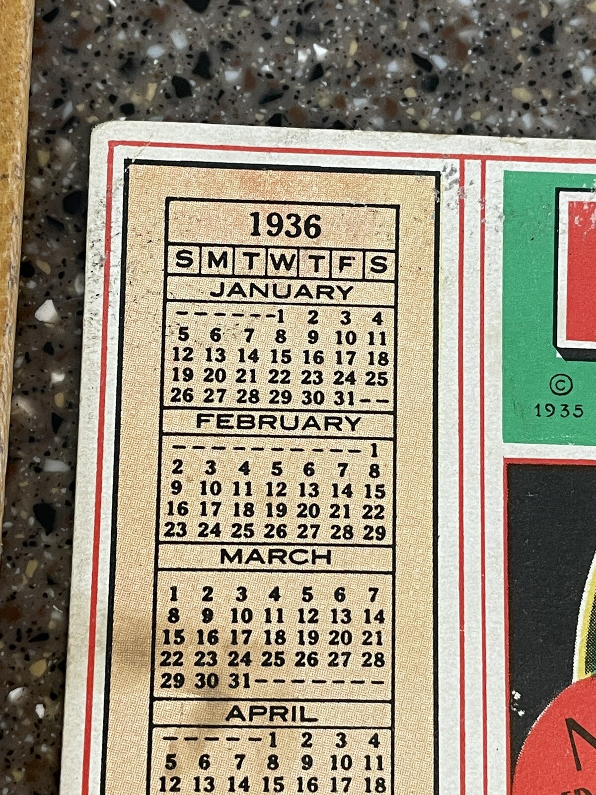 Vintage Advertising Blotter Brillo Soap Pads 1936 Wisconsin Calendar ...
