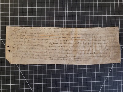 Medieval Charter of the 100 Years War 1407 ~ 10 Line Manuscript ...