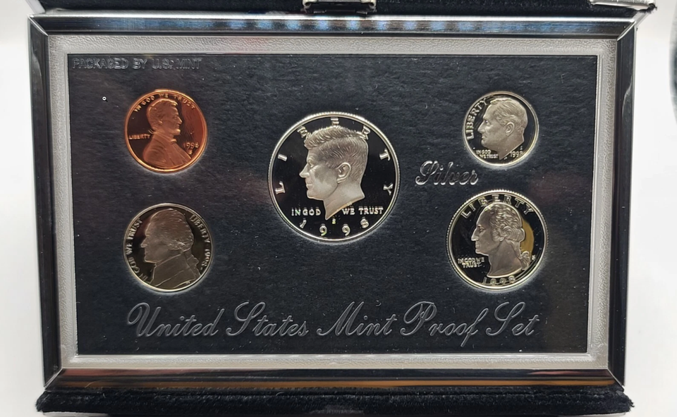 1998-S US Mint Premier Silver Proof Set 90% Silver OGP COA 5 Coins | eBay