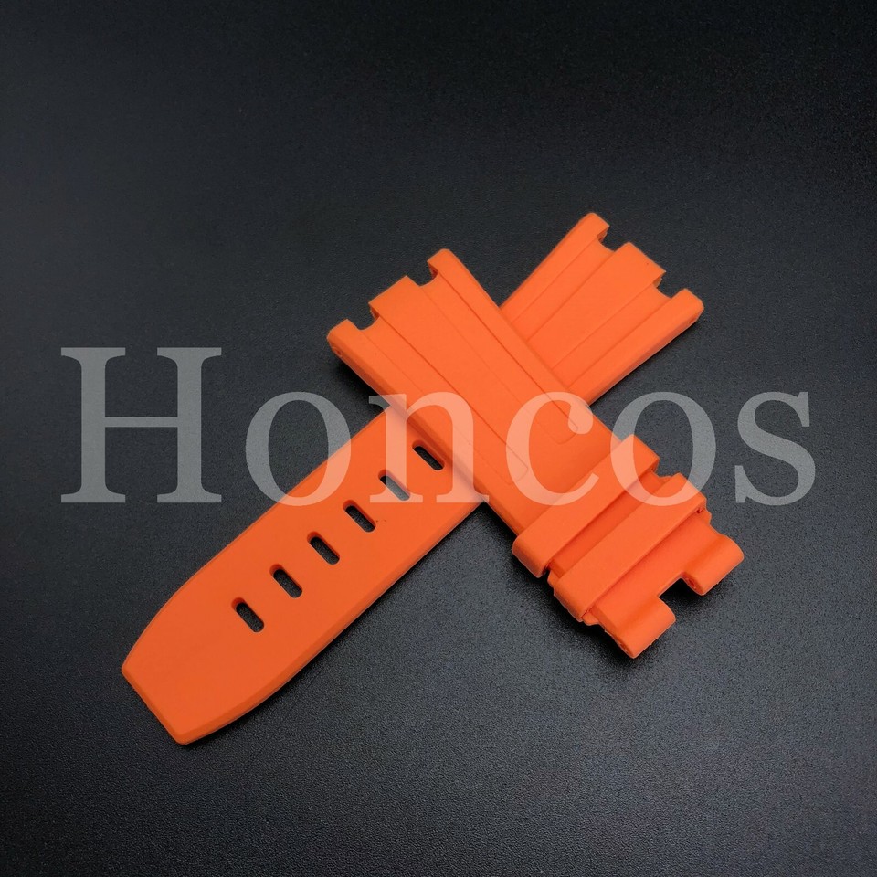 28MM Rubber Watch Strap Band Fits For AP Royal Oak Diver Offshore 15703 ...