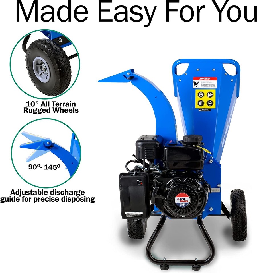 Landworks Mini Wood Chipper Shredder Mulcher Heavy Duty | eBay