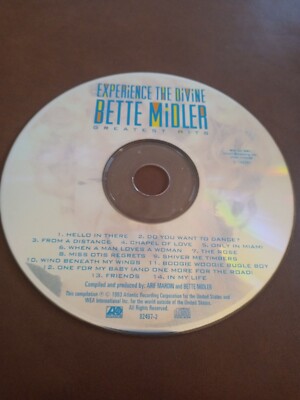 Experience the Divine Bette Midler: Greatest Hits by Bette Midler (CD ...